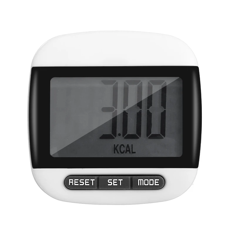 1pc Large Lcd Waterproof Step Pedometer Sport Calorie Counter Walking ...