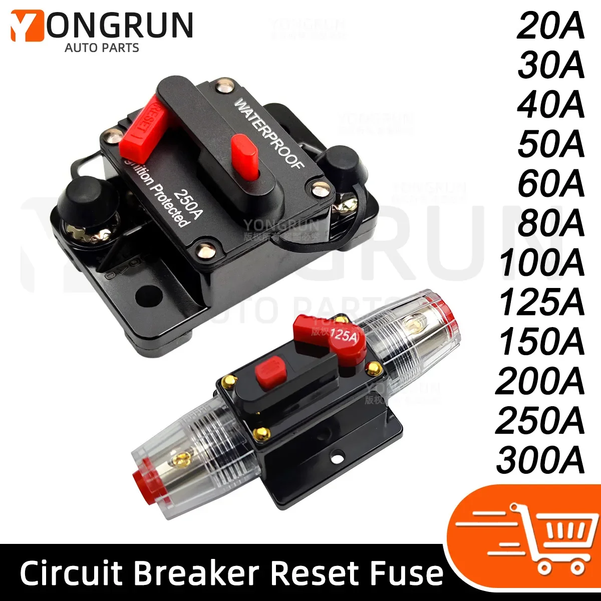 Circuit-Breaker-20A-to-300A-Manual-Reset-for-Car-Audio-System ...