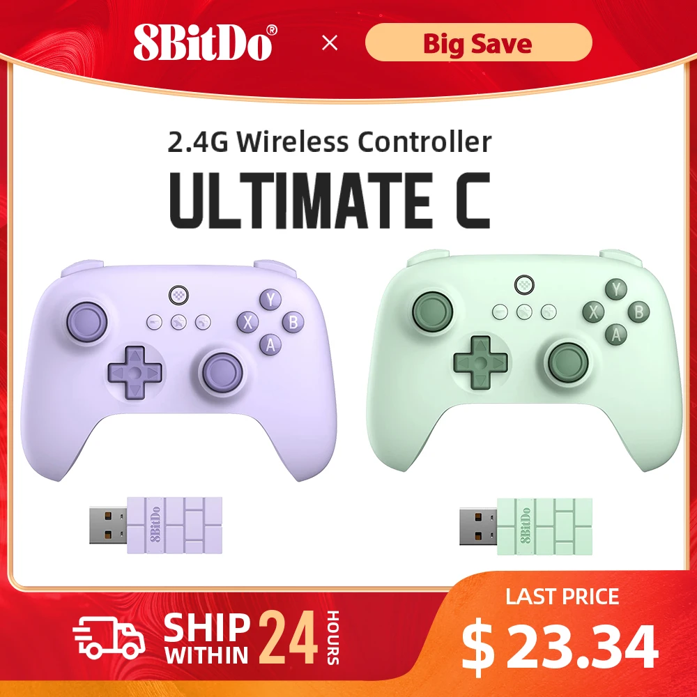 8BitDo-Ultimate-C-Wireless-2-4G-Gaming-Controller-Gamepad-for-PC ...