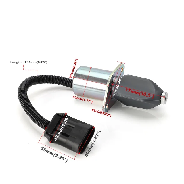 ZeeKee Fuel Shut Off Solenoid Switch Compatible With Bobcat Skid