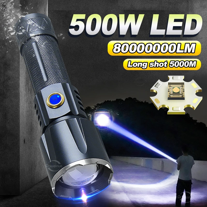 High Power Led Flashlight 8000 | 8000 Powerful Led Flashlight - Super ...