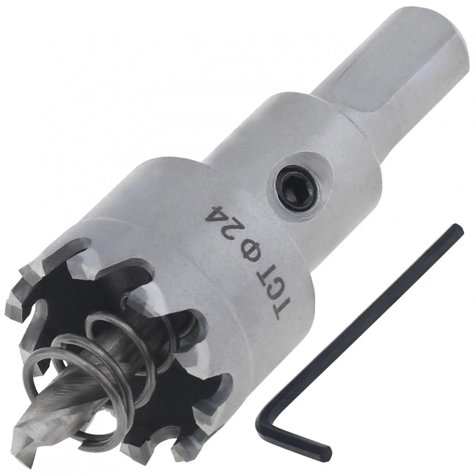 Hard Alloy Hole Saw Cortador de Broca, Aço Inoxidável, Metal, Ferro ...