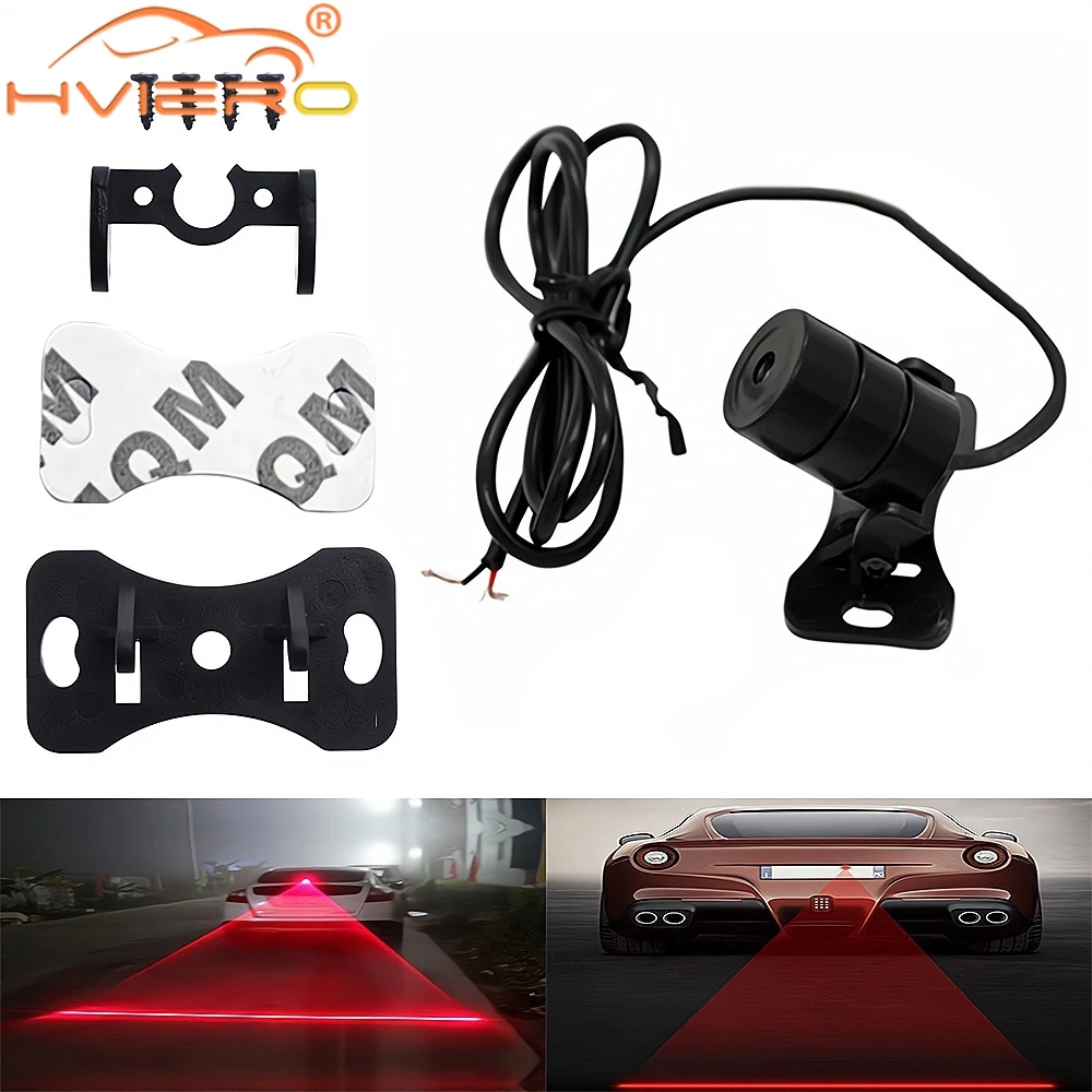 1Pcs Car Led Anti Collision Laser Tail Light 12V Fog Lamp Trunk Red ...