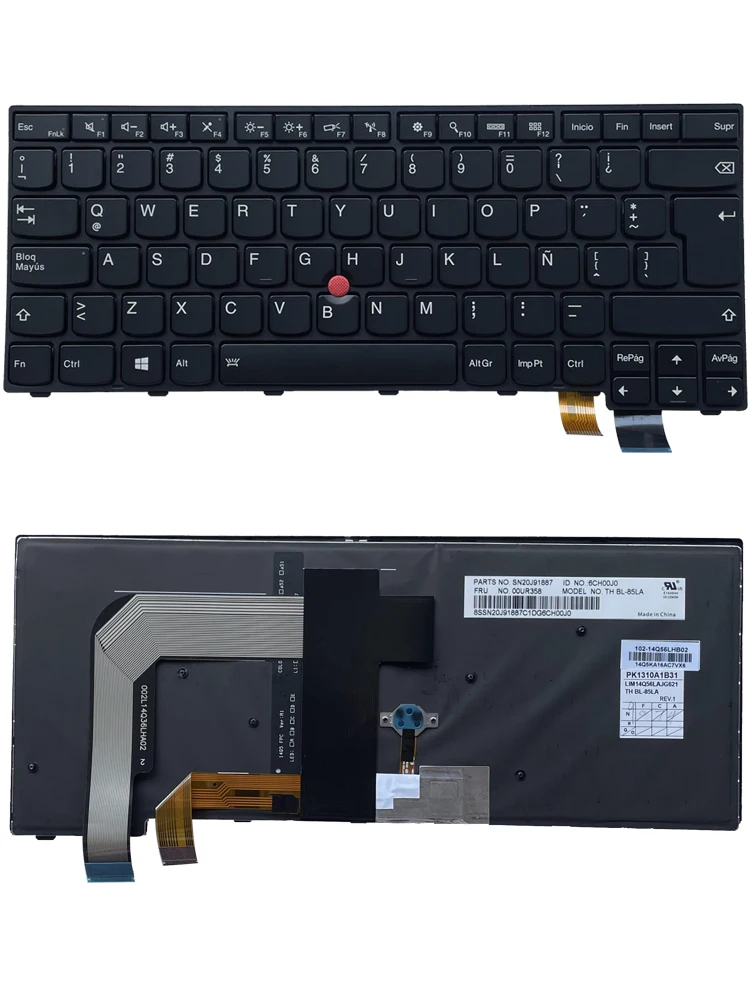 Original New For Lenovo Thinkpad T470p T460p Latin Language Backlit ...