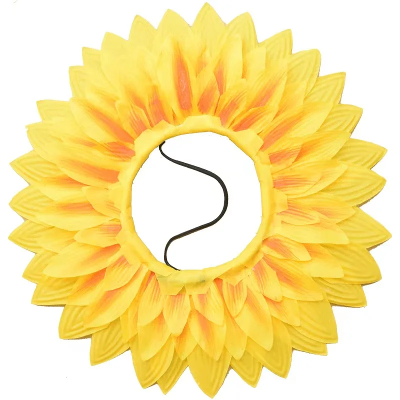 Novelty-Sunflower-Costume-Hat-Headgear-for-Kids-and-Adults-Yellow ...