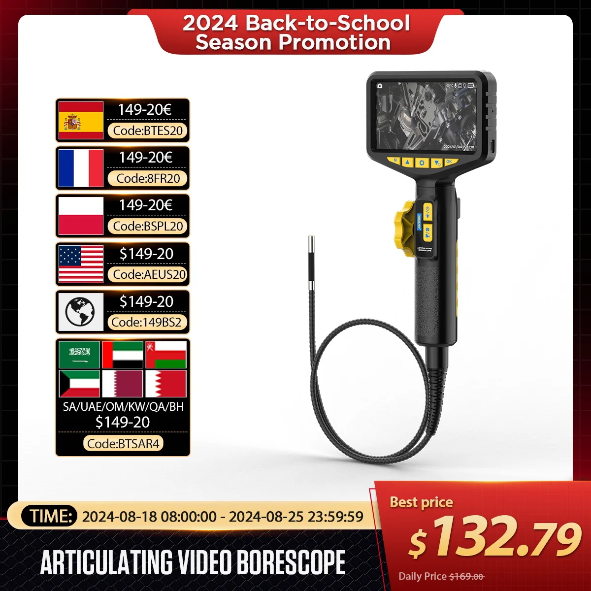 AUTOOL-SVB305-Articulate-Car-Industrial-Endoscope-Automotive-Inspection ...