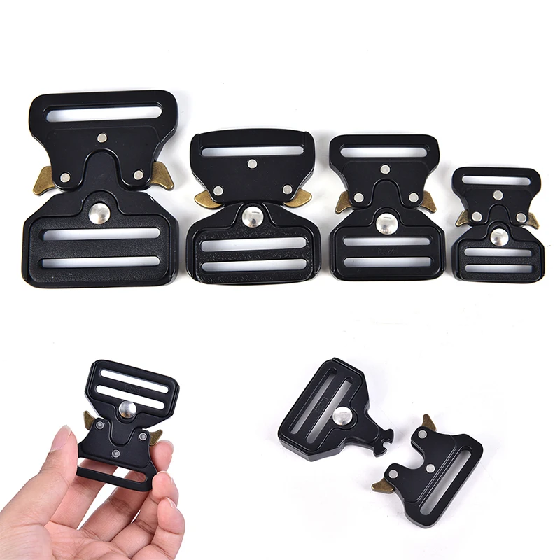 Black Metal Strap Buckles For Webbing Diy Bag Luggage Clothes ...