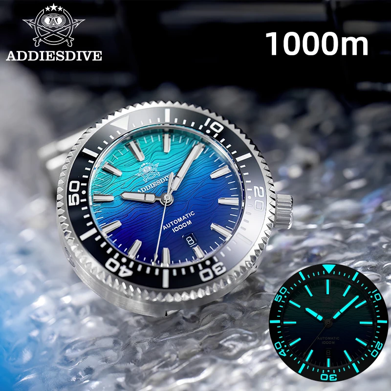ADDIESDIVE Automatic Watches for Men Japan 8215 Sapphire Crystal 1000M ...