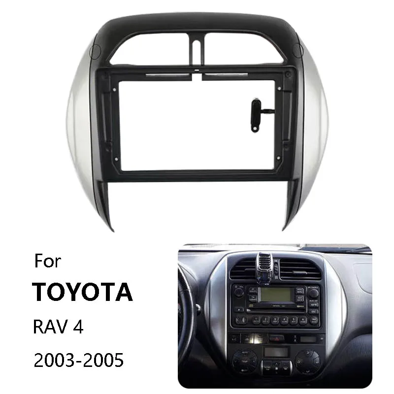 9" 2 Din Android Car Radio Frame Kit For TOYOTA RAV4 2001-2006 Auto ...