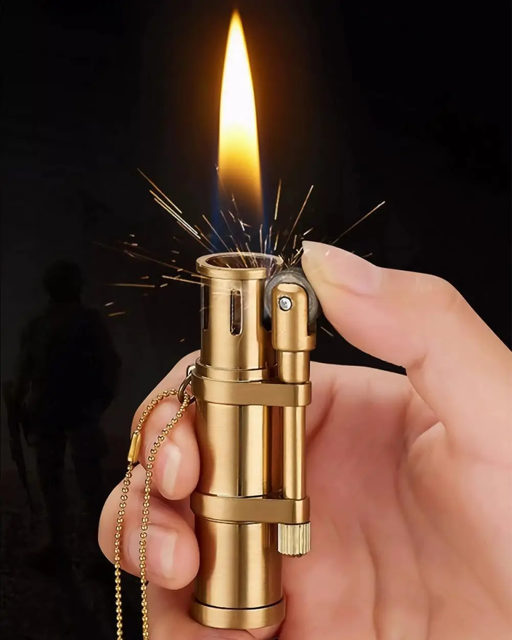 Classic-Retro-Kerosene-Lighter-Wheel-Tanker-Flint-Metal-Vintage-Oil ...