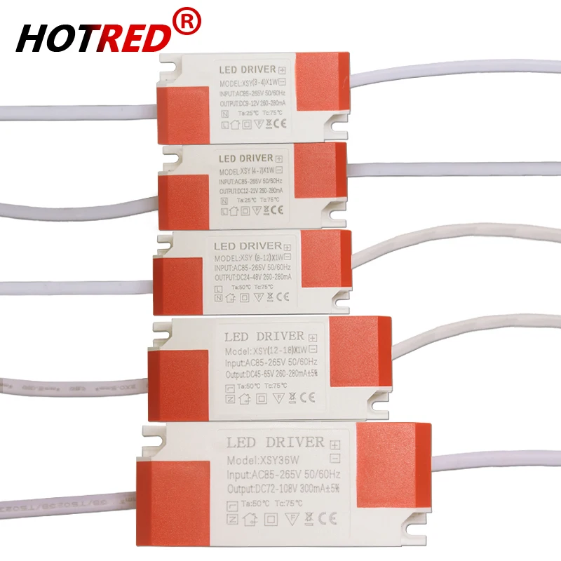 5pcs-3W-Transformer-DC12V-LED-Driver-280mA-1W-3W-5W-7W-12W-18W-20W-25W ...
