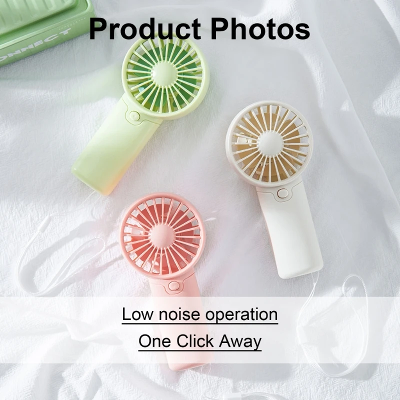 Mini Portable Fan Handheld Fan Operated Lightweight Small Pocket Fan