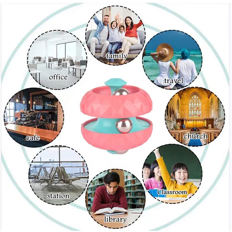 New Rotating Fidget Spinner Metal Ball - FunToyLab