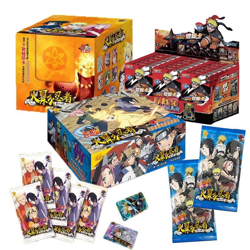 Original Naruto Card Collection Naruto Sasuke Anime Character ...
