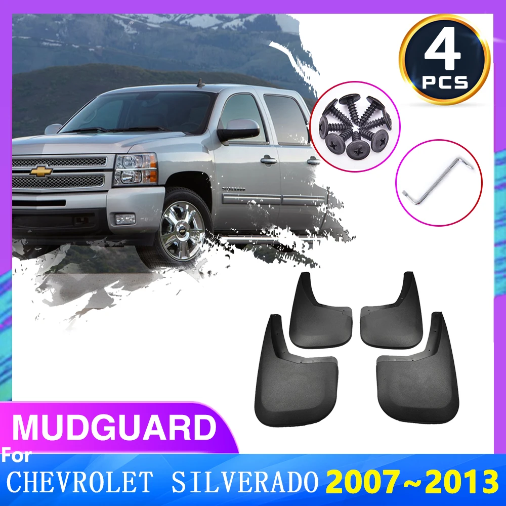For-Chevrolet-Silverado-GMT900-GMC-C-K-2008-2007-2013-Fender-4PCS-Front ...