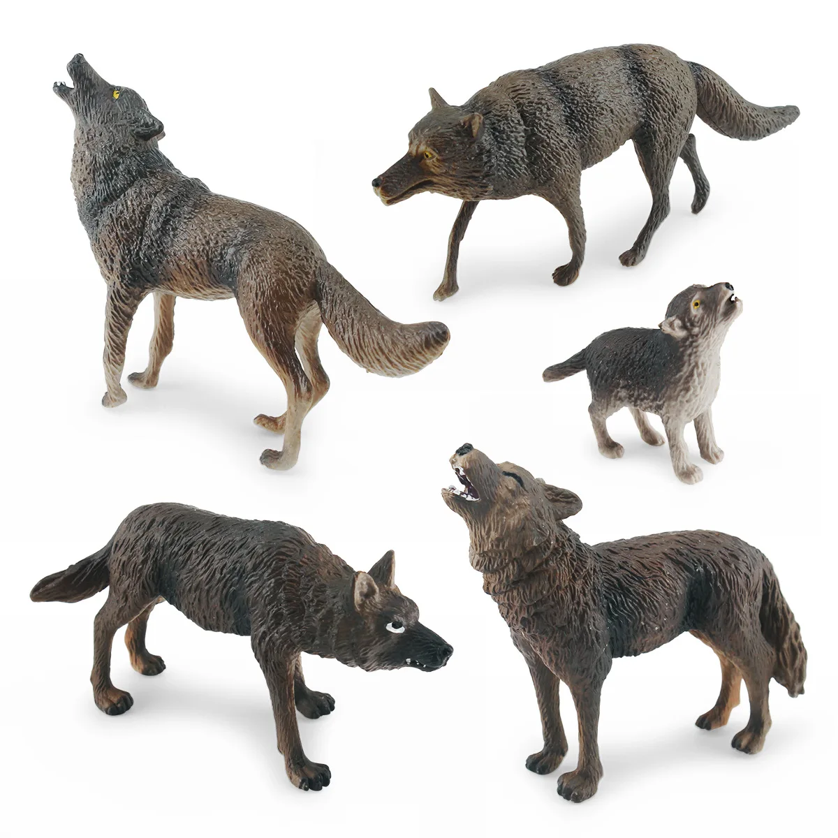 Simulation Wolf Figurines Animals Action Figure Wild Life Models Toys ...
