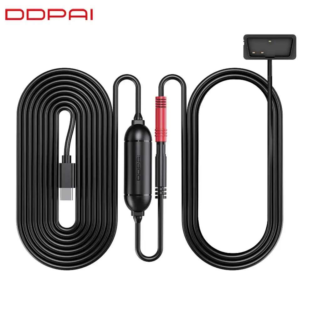 Kit de Monitoramento de Estacionamento 24H DDPAI com Cabo Adaptador USB ...