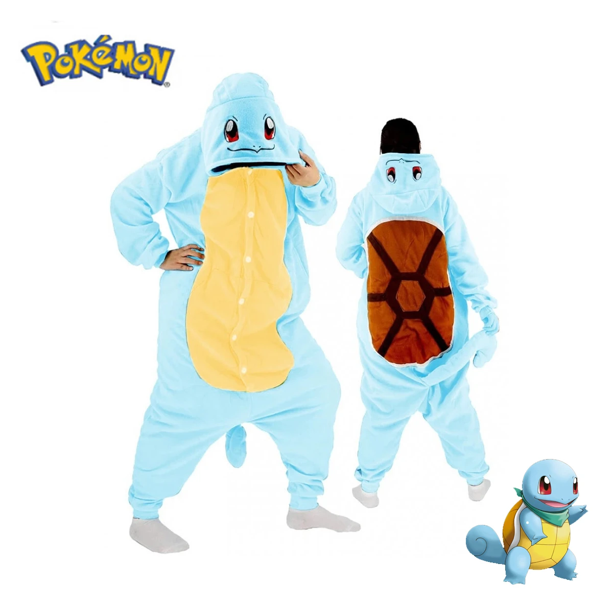 Squirtle Onesie Cosplay Pajamas Costume For Halloween Christmas One ...