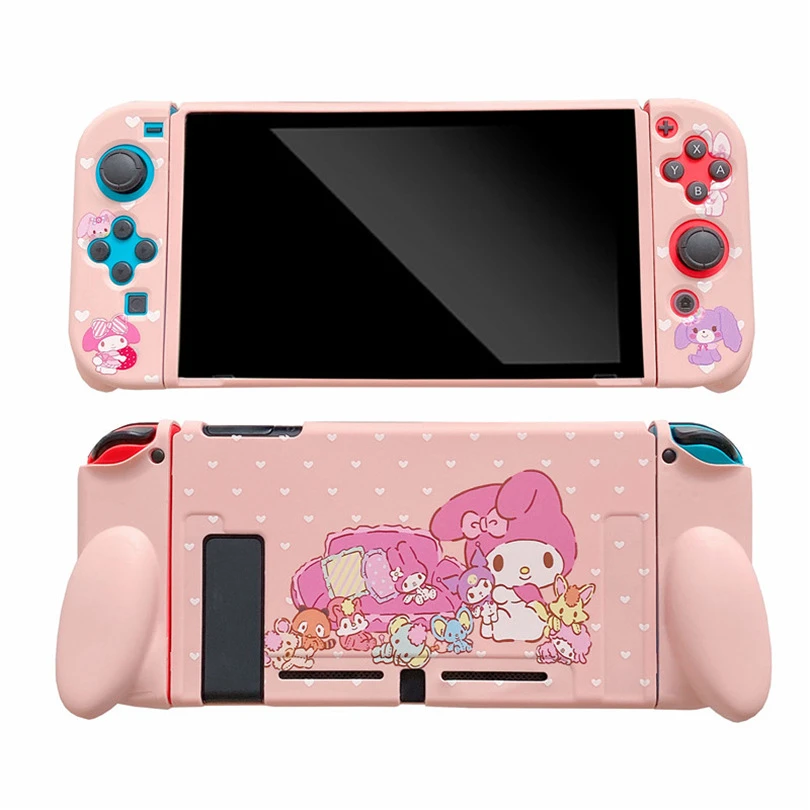 Hello Kitty Kuromi My Melody Switch Protection Shell With Kawaii Game ...