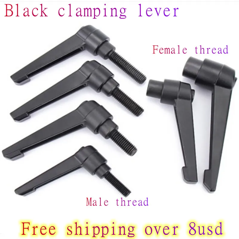 1PC-M4-M5-M6-M8-M10-M12-M16-Clamping-Lever-Machinery-Adjustable-Handle ...