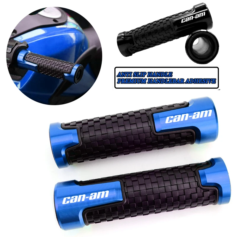 CNC Aluminum Motorcycle Handle Ends Grips Bar Hand For Can am Outlander ...