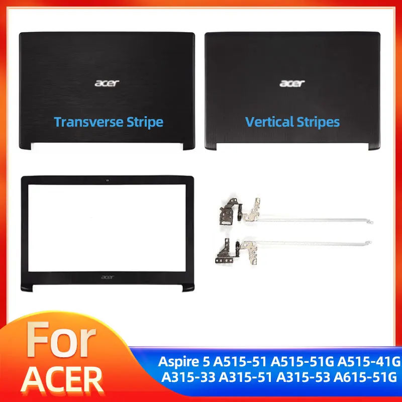 New Laptop Lcd Back Cover/bezel/hinges For Acer Aspire 5 A515-51 A515 ...