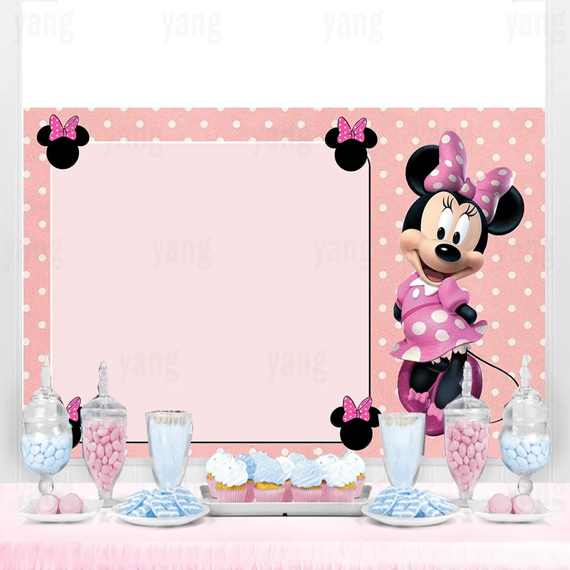 Minnie Mouse Invitation Background