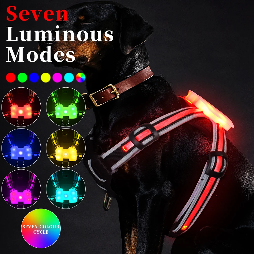 LED DOG HARNESS Reflective Harness for Dogs - Room Shopping