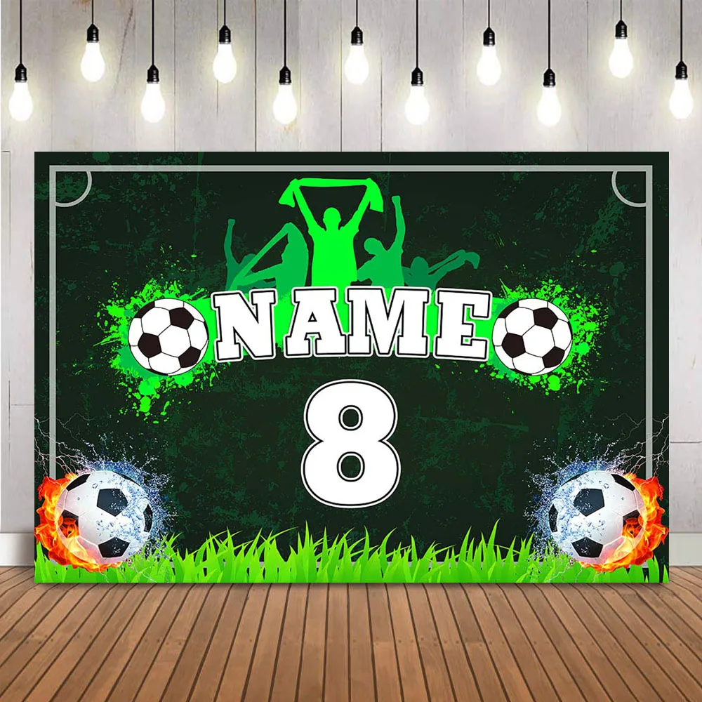 Newborn-Kids-Children-Football-Background-for-Boy-Birthday-Customize ...