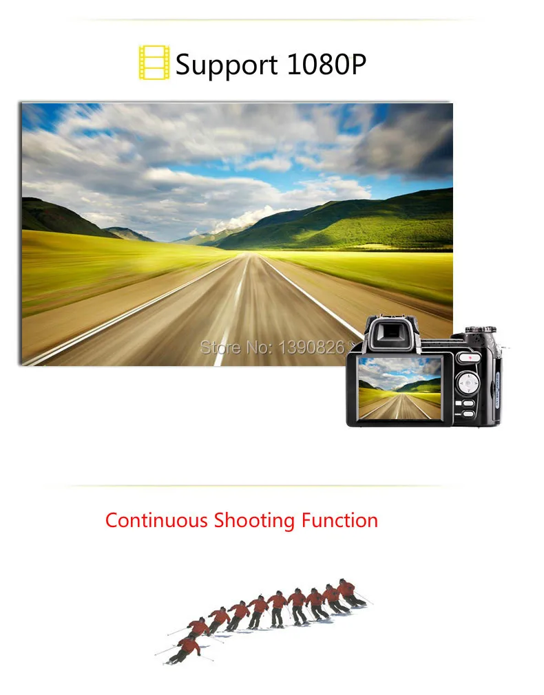 HD POLO D7200 Digital Camera 33Million Pixel Auto Focus Professional ...