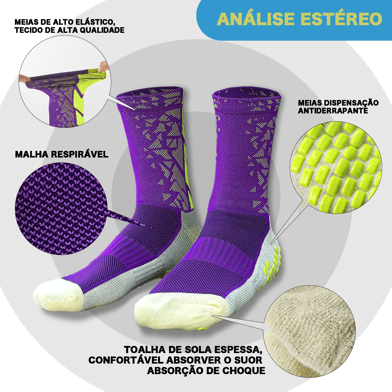 Long-Breathable-Anti-Slip-Football-Sports-Socks-With-Rubber-Pads-For ...