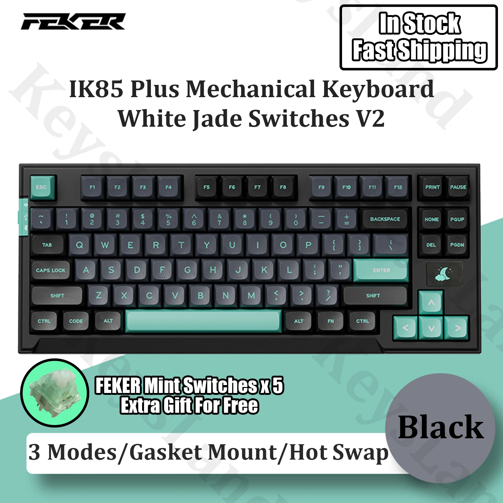 FEKER-IK85-Plus-Pro-Wireless-Mechanical-Keyboard-RGB-Lubed-Switches-Bluetooth-2-4G-Gasket ...