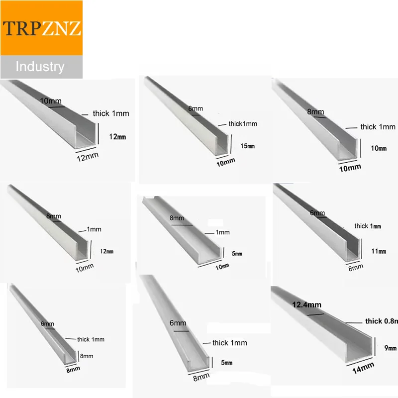 Bentuk-U-aluminium-Luar-lebar-4mm-5mm-6mm-7mm-tebal-0-6-0-8mm-aluminium ...