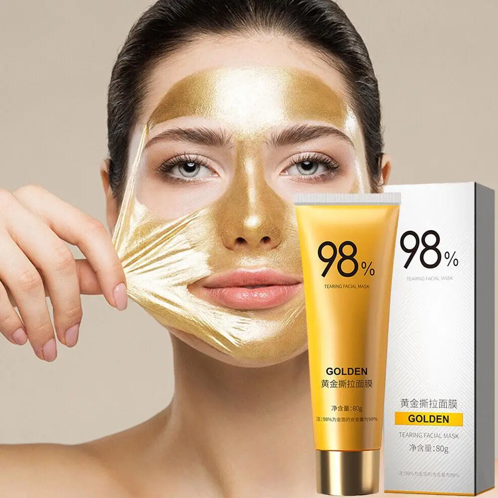 80g-Gold-Peel-Mask-Blackhead-Cleanses-Pores-24k-Gold-Foil-Peel-Off-Mask ...