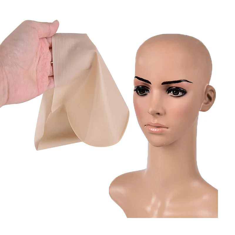 Skinhead-Wig-Cap-Latex-Mask-Skin-Fake-Bald-Head-Movie-Halloween-Party ...