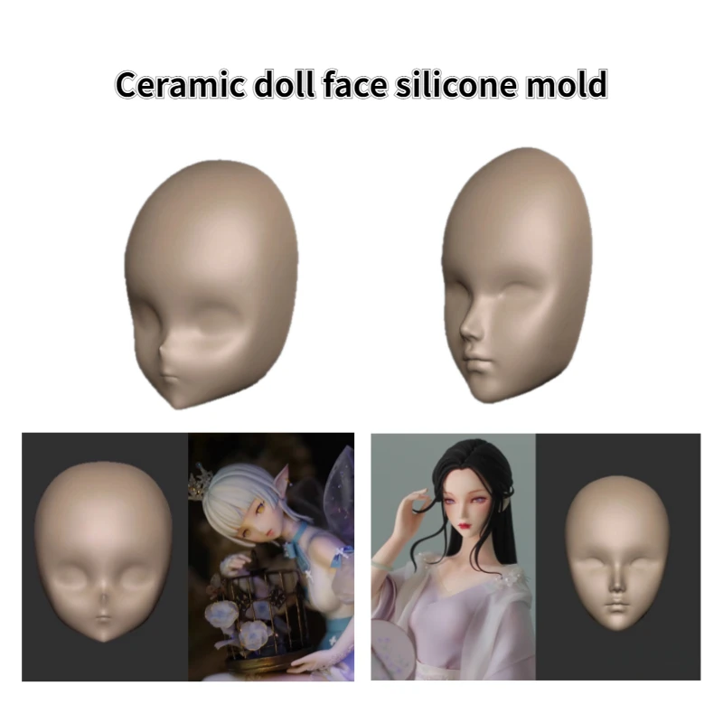 Polymer-Clay-Doll-Face-Mold-Imperial-Sister-Lori-Translucent-Mold-DIY ...