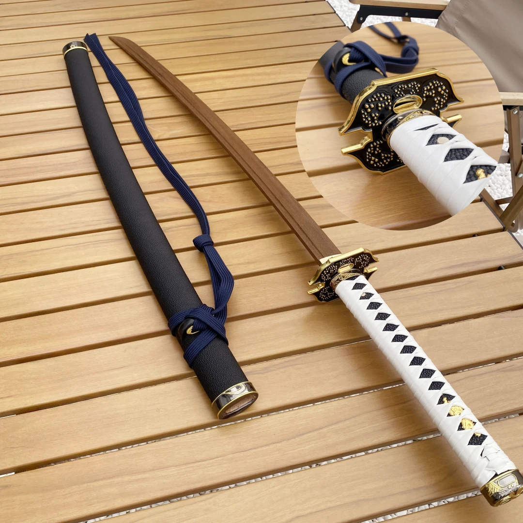 Samurai Wooden Sword, Sheathed, Sword Drawing, Props, Exercises, Bamboo ...