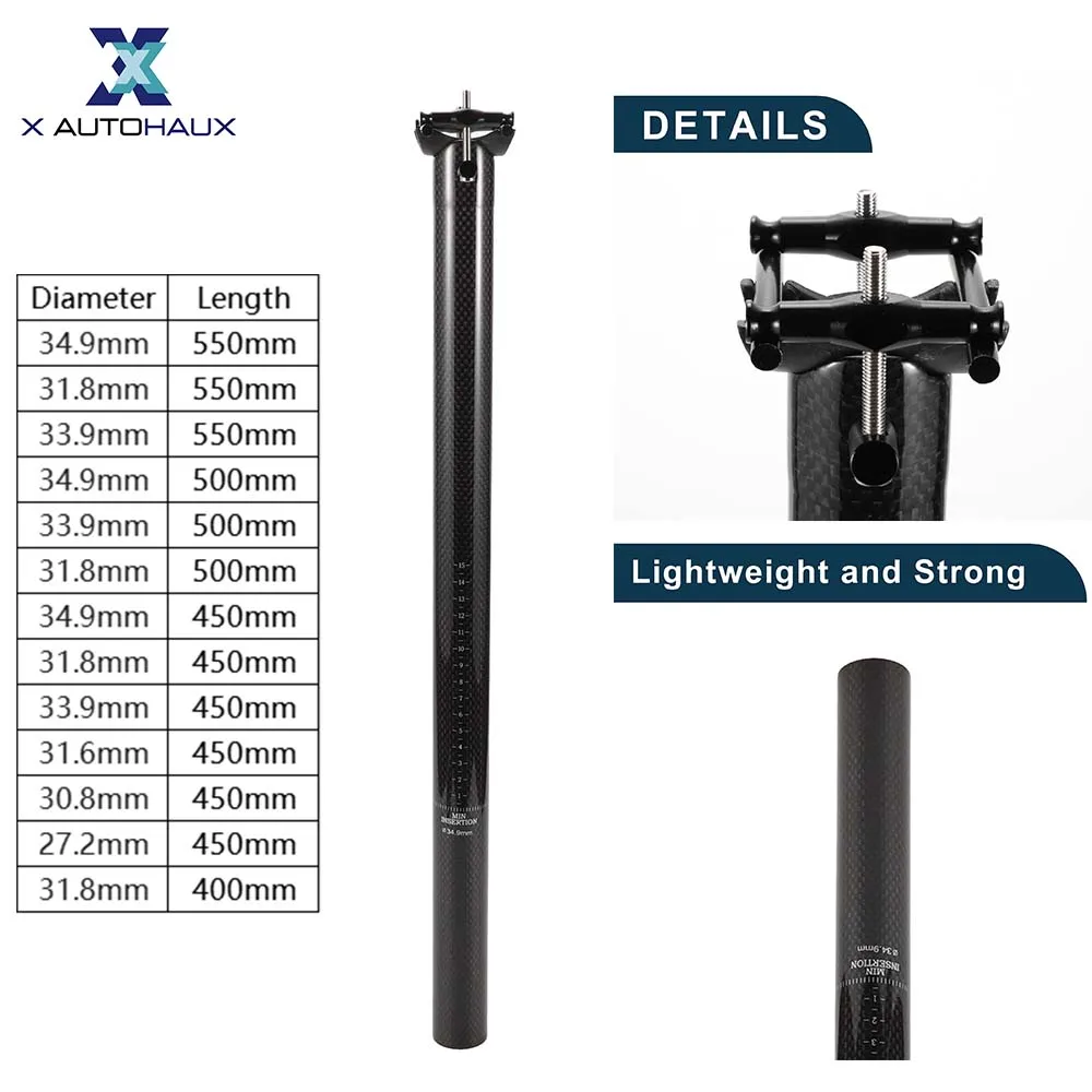 X-Autohaux-Bike-Seat-Posts-Shock-Absorbing-Bike-Saddle-Post-Seat-Tube ...
