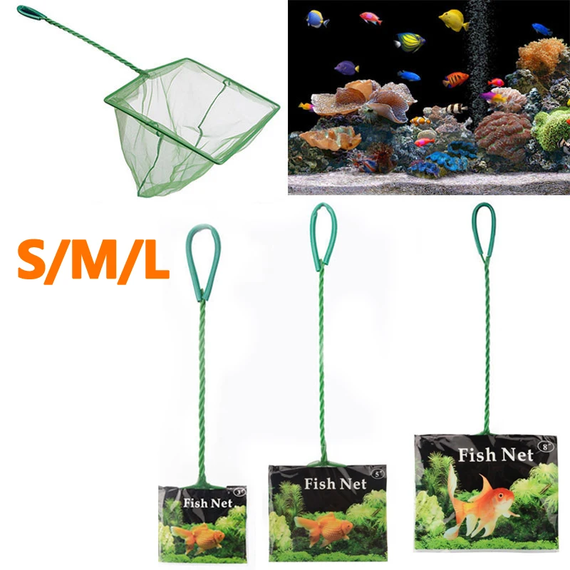 Aquarium-Fishing-Net-Green-Square-Fishing-Net-for-Catching-Small-Fish ...