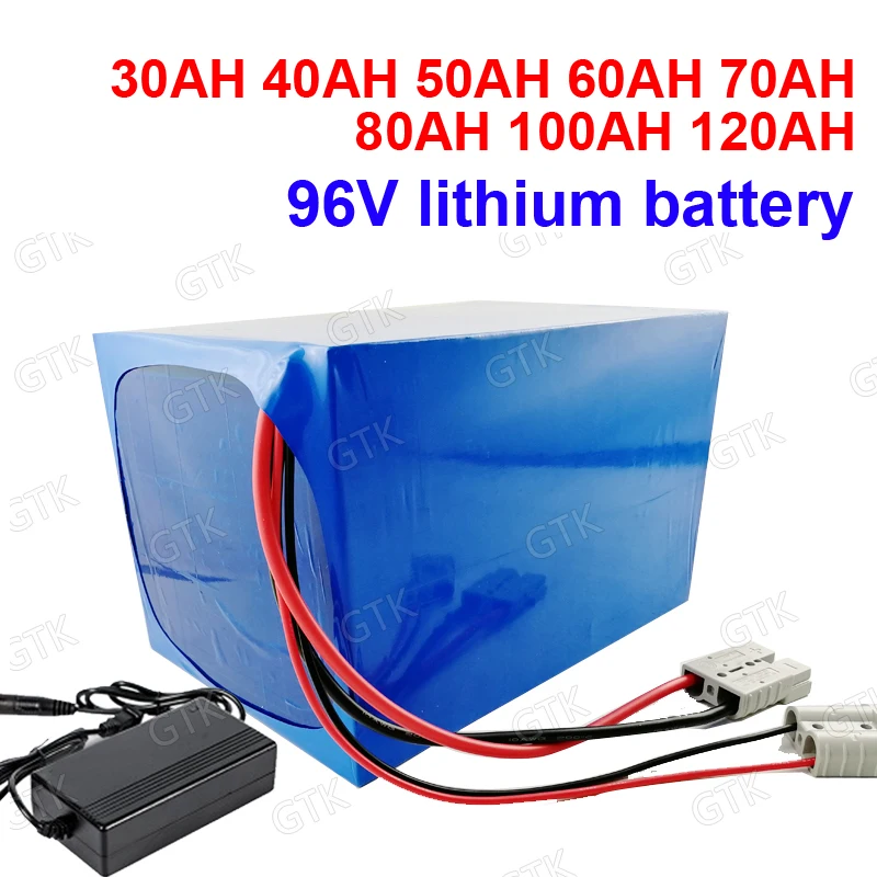 GTK 96v 60ah 80Ah 100Ah 30Ah 40Ah lithium ion battery li ion 26S BMS ...