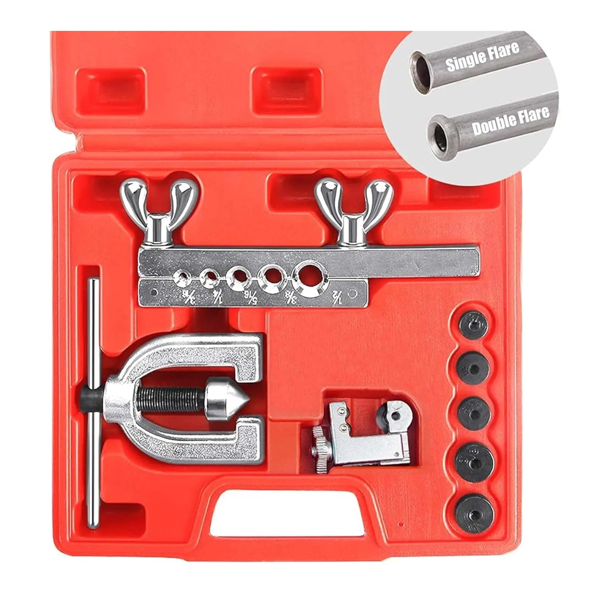Copper Tube Pipe Flaring Tool Expander with Jig 3/16in 1/4in 5/16in 3 ...