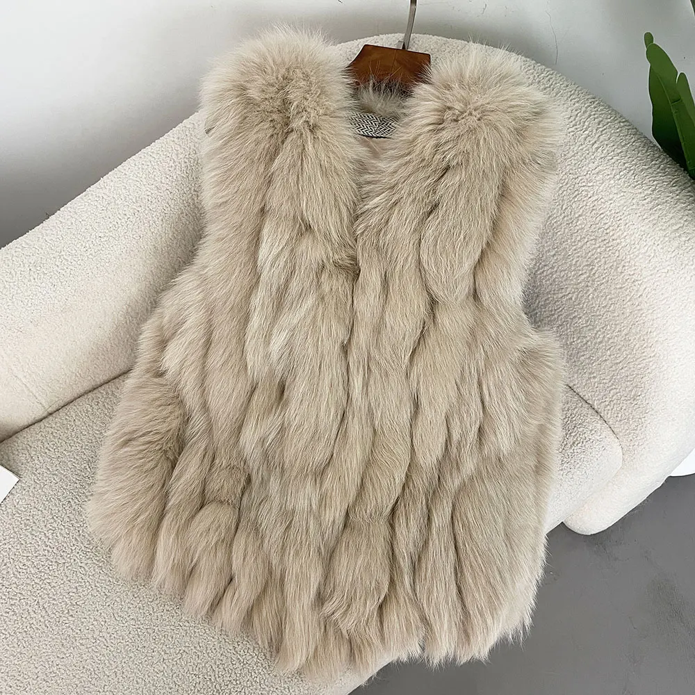 OFTBUY-New-Autumn-Winter-Warm-Women-s-Coat-Natural-Real-Fox-Fur-Vest ...