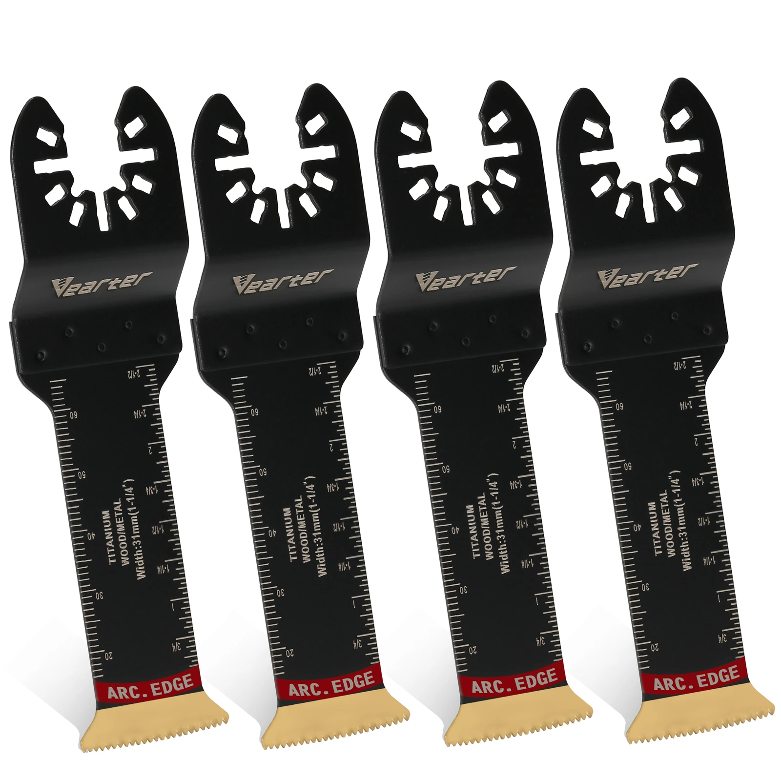Vearter-4Pack-31mm-Bi-Metal-Extra-Long-Oscillating-Saw-Blade-Curved ...