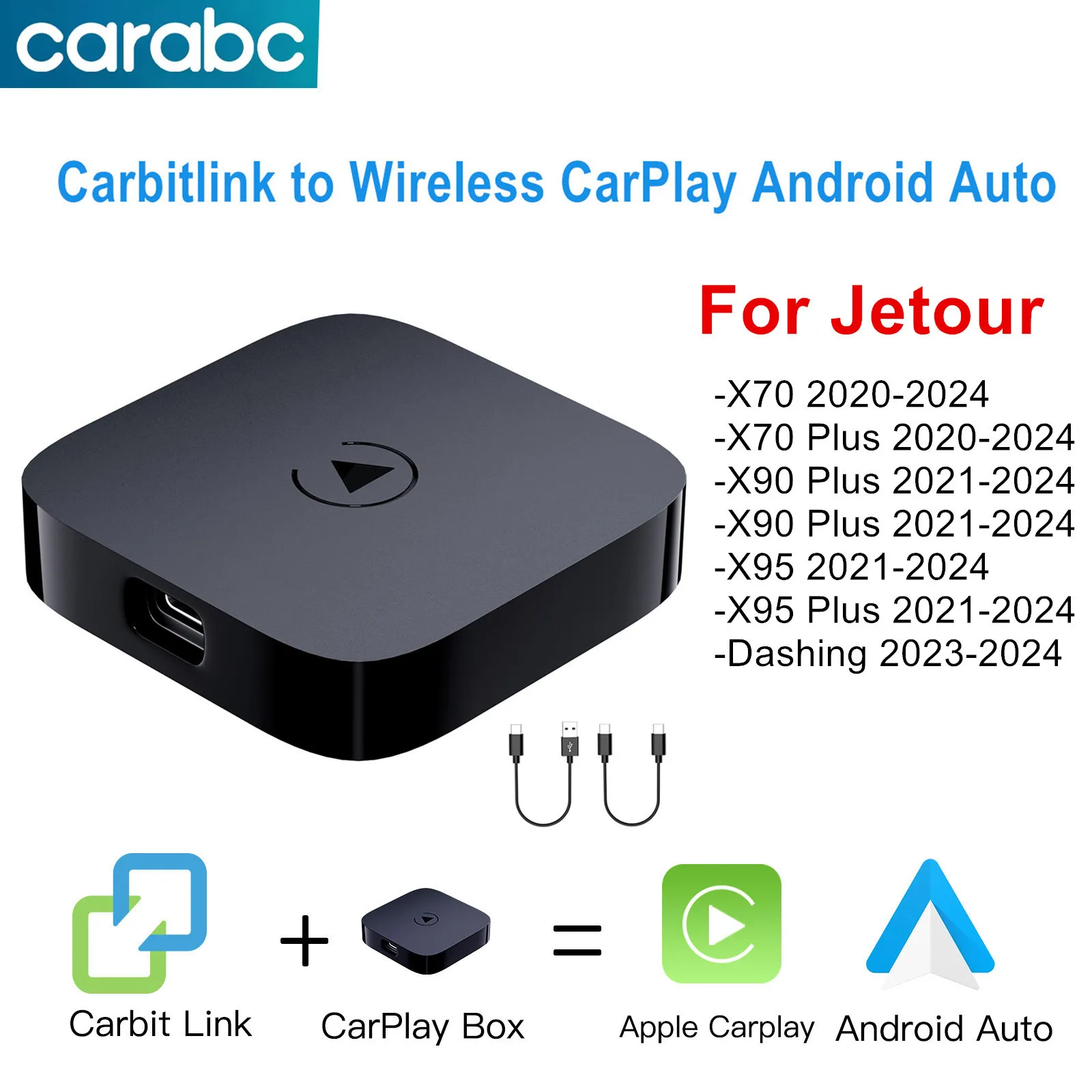 Carabc carbitlink Smartlink a Wireless CarPlay Android Auto per Chery ...