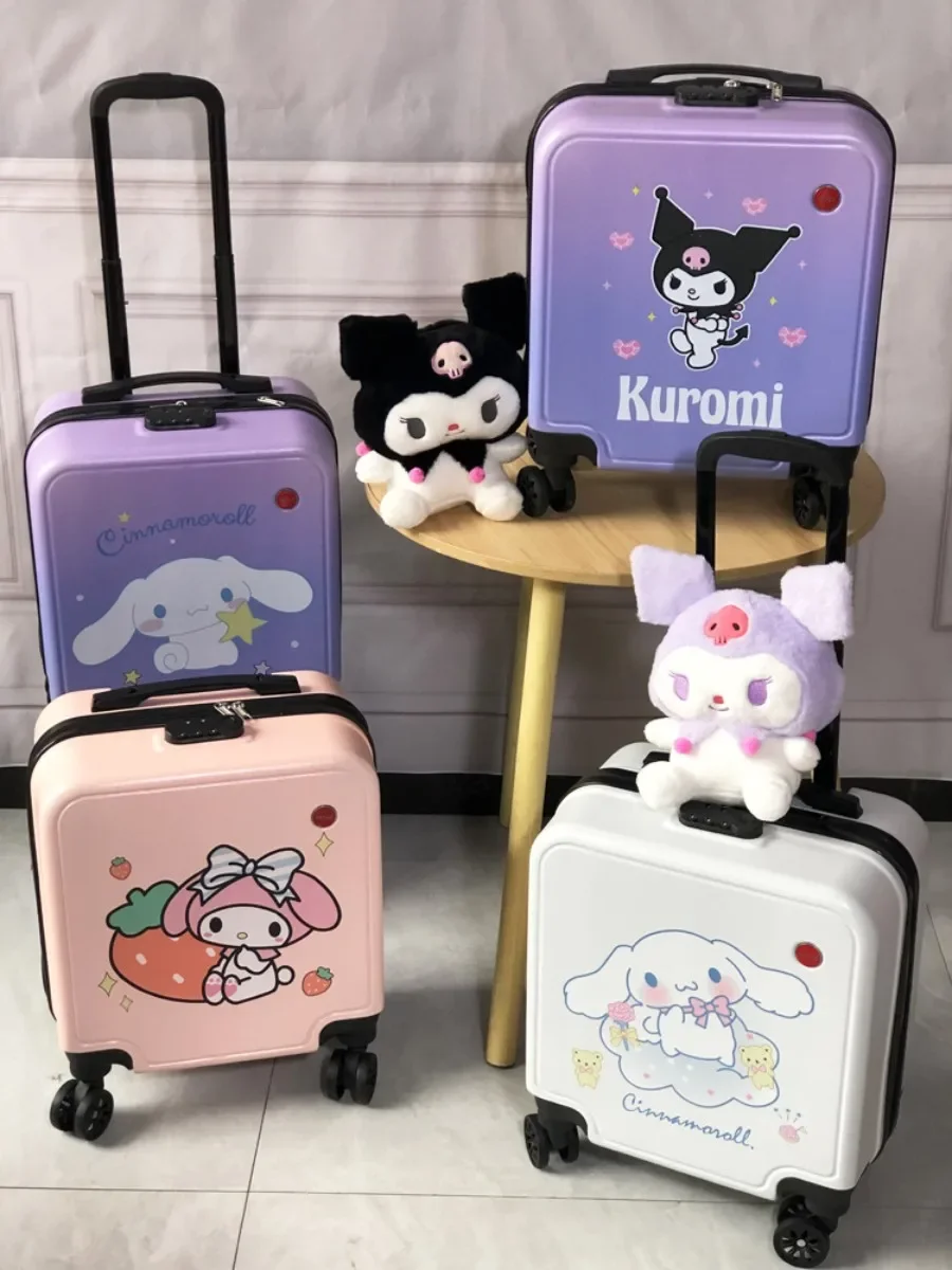 Sanrio-Anime-Peripherals-Cinnamoroll-Kuromi-Luggage-Suitcase-High ...