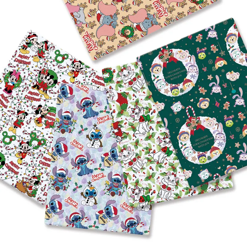 Disney Christmas Cartoon Hot DIY handmade sewing patchwork quilting ...