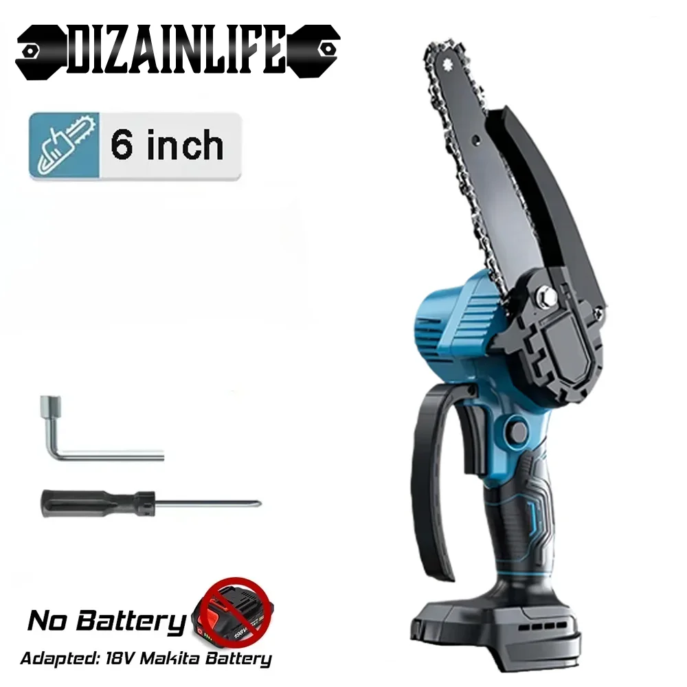 6-Inch-Mini-Cordless-Electric-Chain-Saw-Woodworking-Handheld-Pruning ...