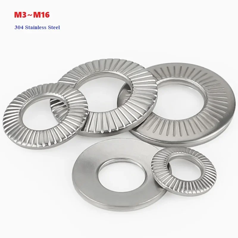 M3 M4 M5 M6 M8 M10 M12 M14 M16 304 Stainless Steel Locking Washer Metal ...