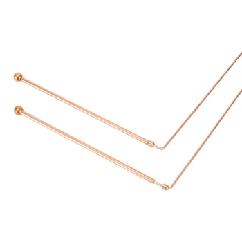 2Pcs 99.9% Copper Dowsing Rods Metal Detector For Hunting Divining ...