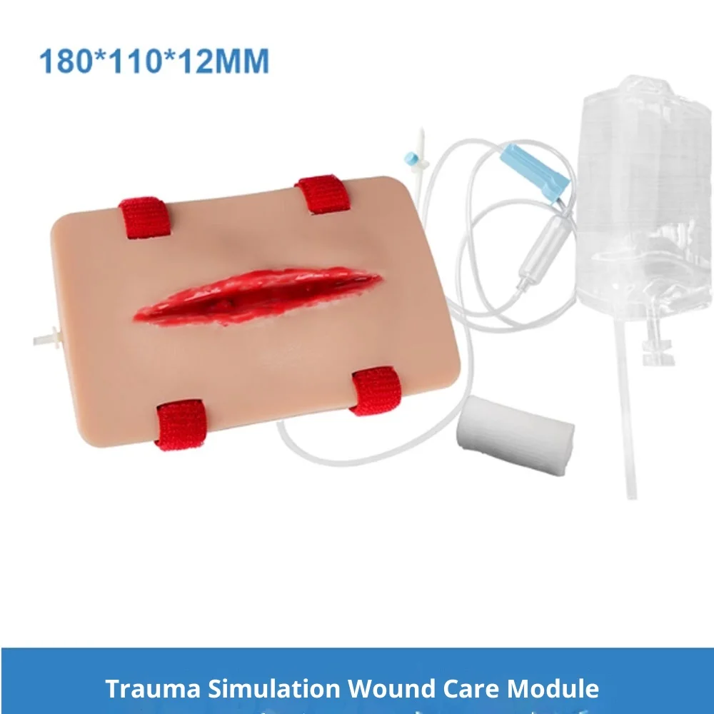 Trauma Wound Simulation Kit Wearable Bleeding Injury Model for First ...